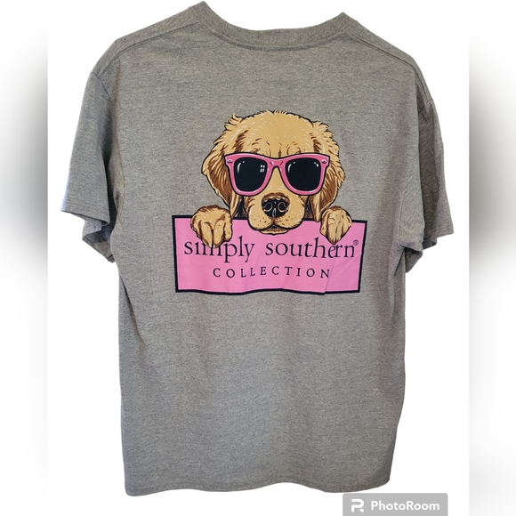 Simply Southern | Tops | Simply Southern Tshirt With Dog Motif | Poshmark